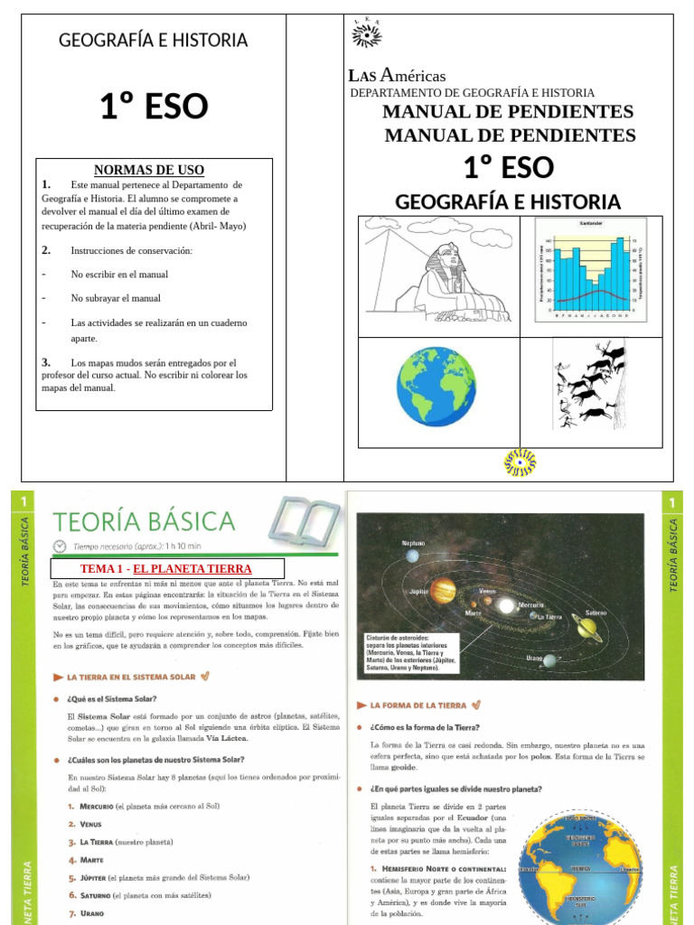 Temas de Geografía 1º ESO | PDF