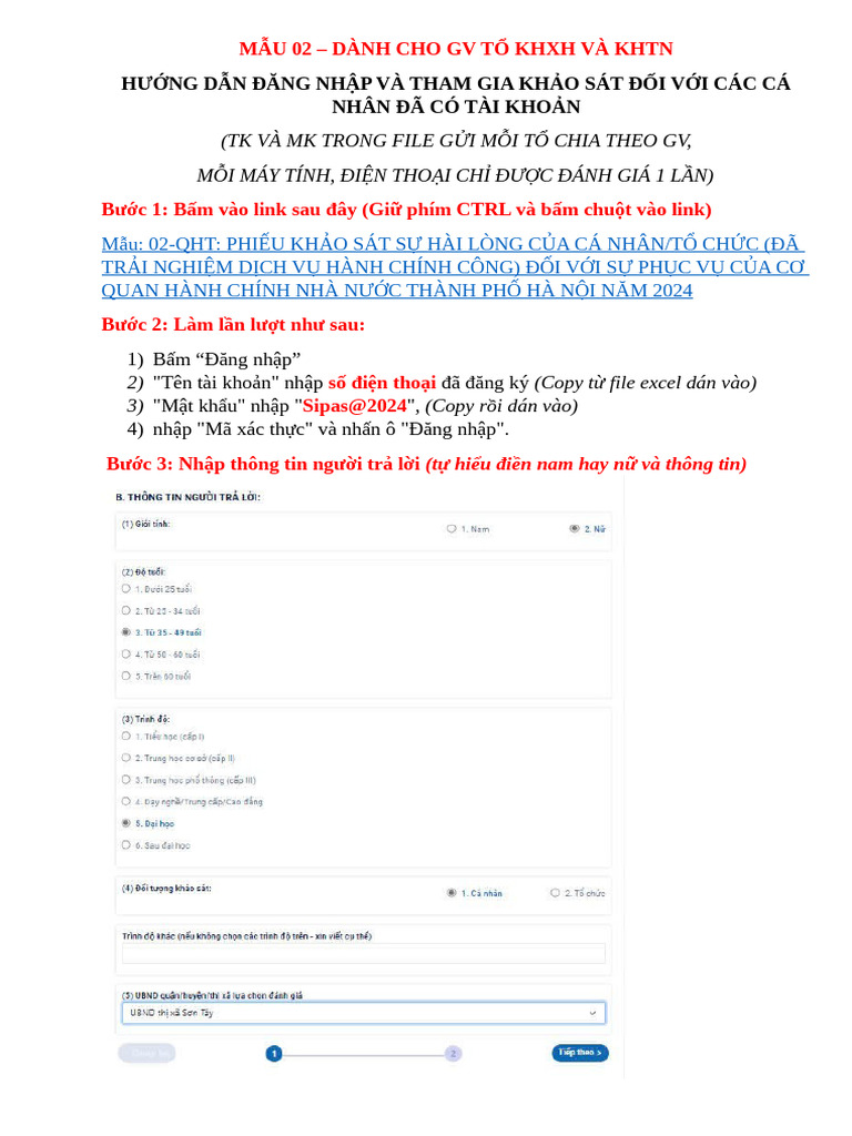 HƯỚNG DẪN TỔ KHTN VÀ KHXH LÀM THEO MẪU 02 | PDF