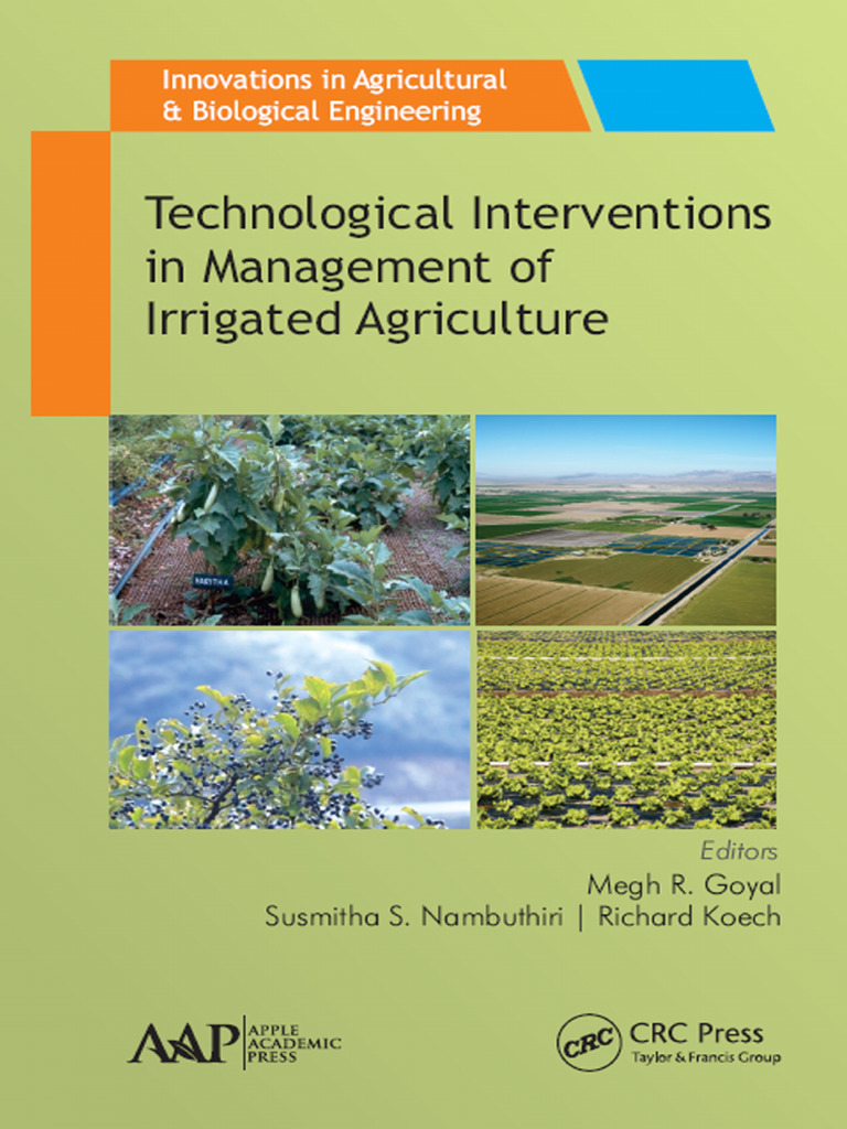 Irrigated Agriculture Management Technological Interventions | PDF ...