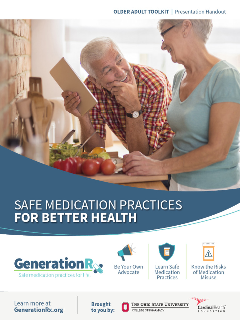 GenRx OlderAdult Handout | PDF | Prescription Drugs | Pharmacy