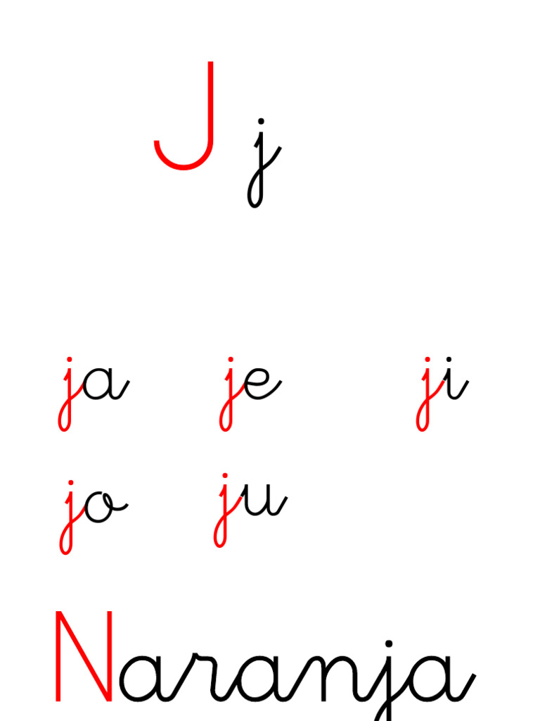 Presentación Letra J | PDF