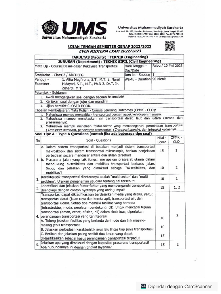 Dasar Dasar Rekayasa Transportasi Pdf