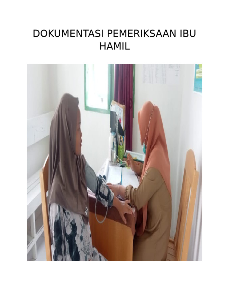 Dokumentasi Pemeriksaan Ibu Hamil Desa WLP | PDF