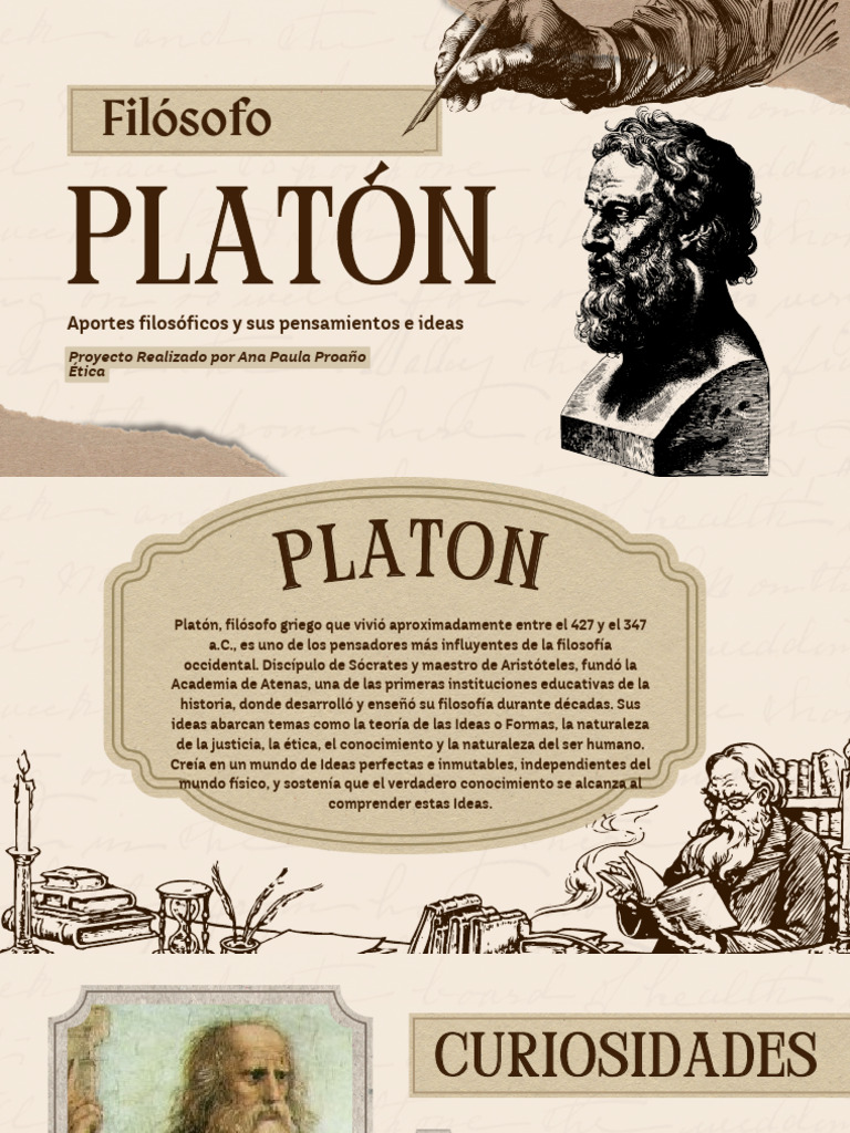 Presentación de Platón - Ética (Ana Paula Proaño) | PDF | Ciencias sociales