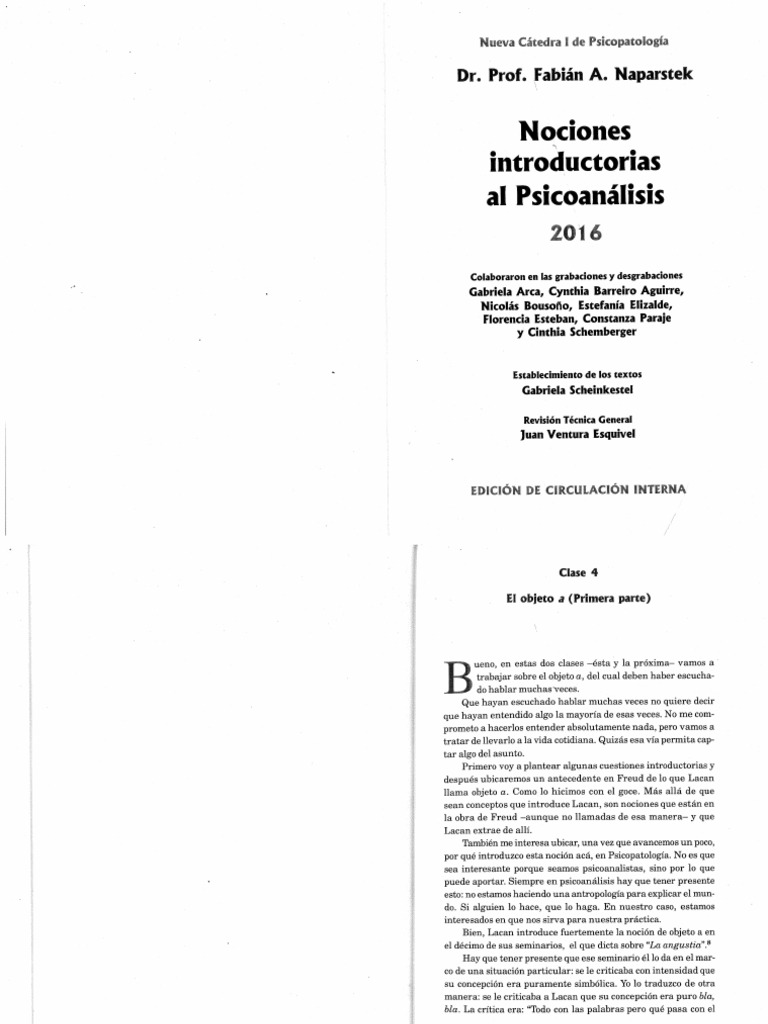 1 - Naparstek El Objeto A. Clase 4 y 5 | PDF