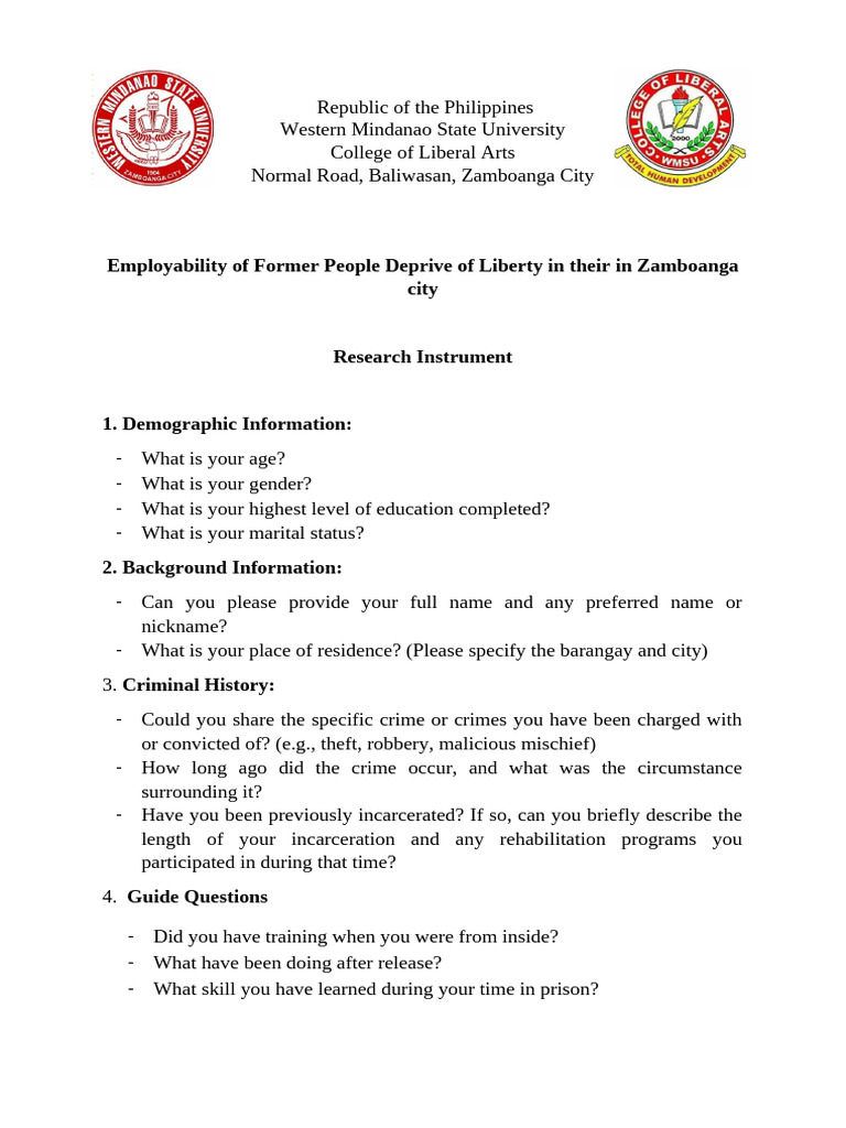 Research instrument | PDF