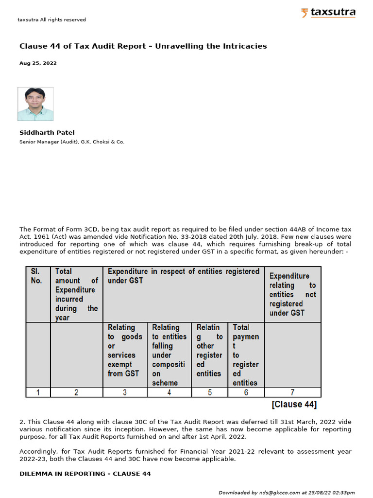 Unravelling The Intricacies | PDF | Expense | Auditor's Report