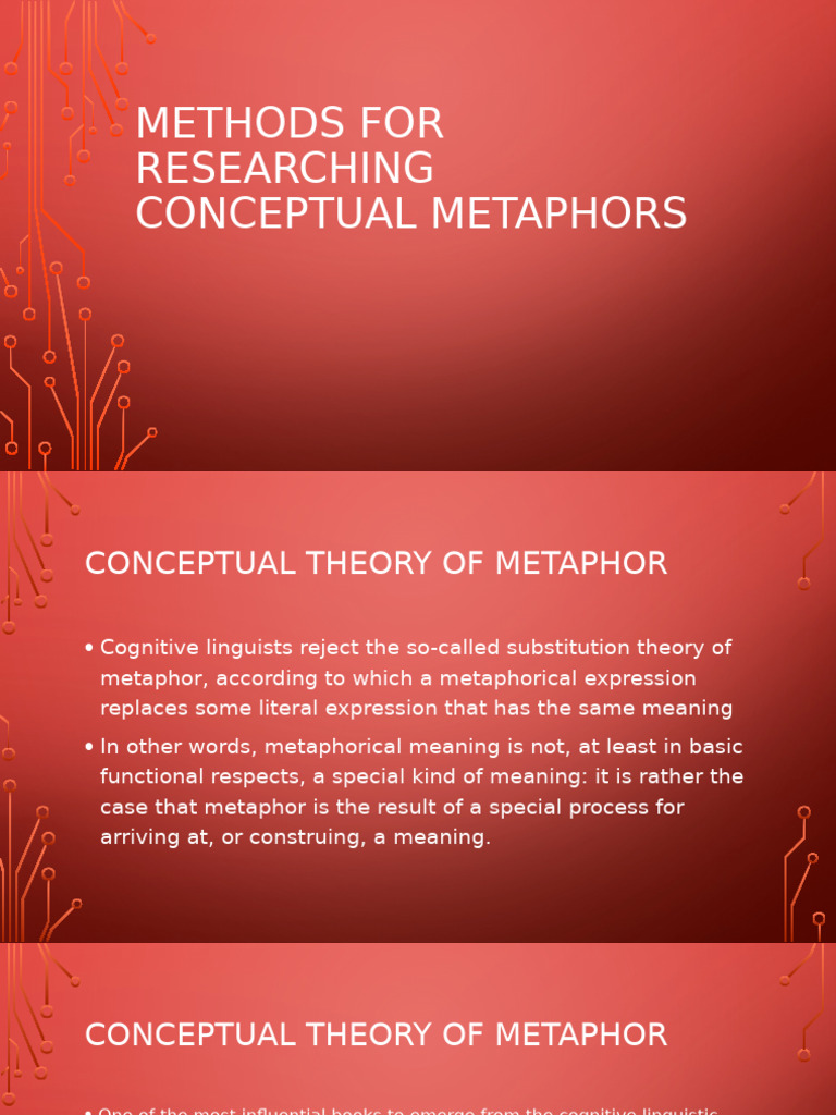 Methods For Researching Conceptual Metaphors | PDF | Metaphor | Semiotics
