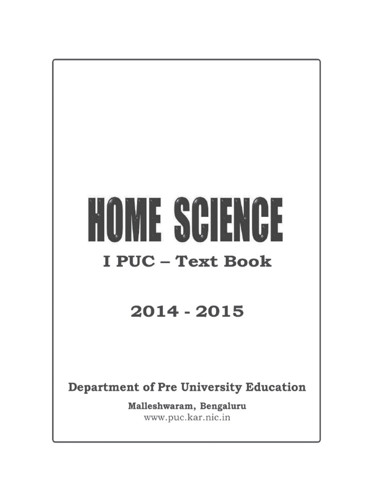 46 I PUC Home Science | PDF | Textiles | Science