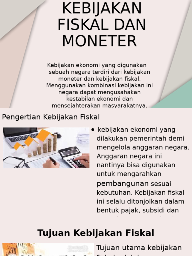 Kebijakan Fiskal & Moneter | PDF