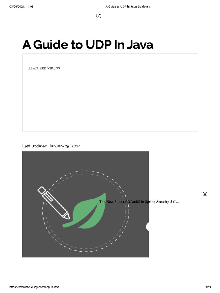 A UDP Guide | PDF