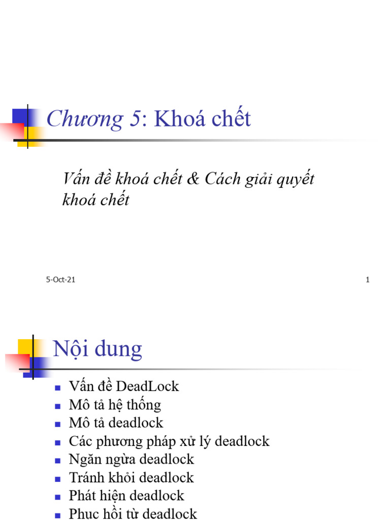 Chuong III DeadLock | PDF
