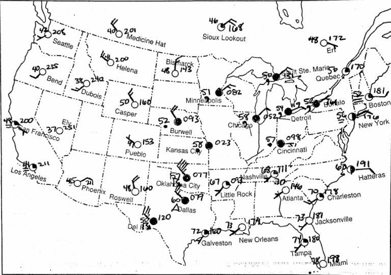 Weather Map Lab Station Model Key | PDF