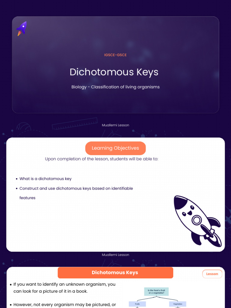 Dichotomous Keys | PDF