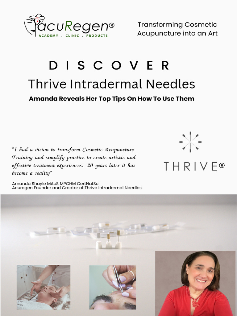 Final DISCOVER Thrive Intradermal Needles GUIDE by Amanda Shayle | PDF ...