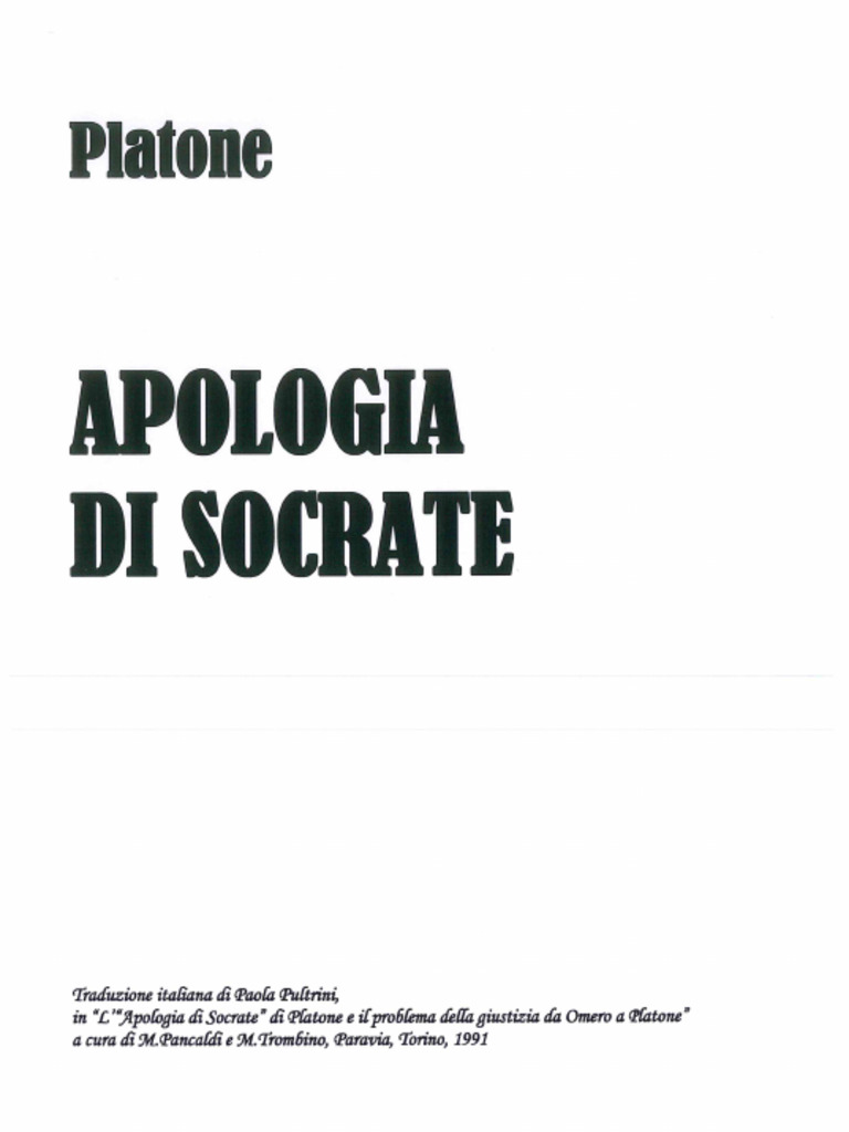 Apologia Di Socrate | PDF