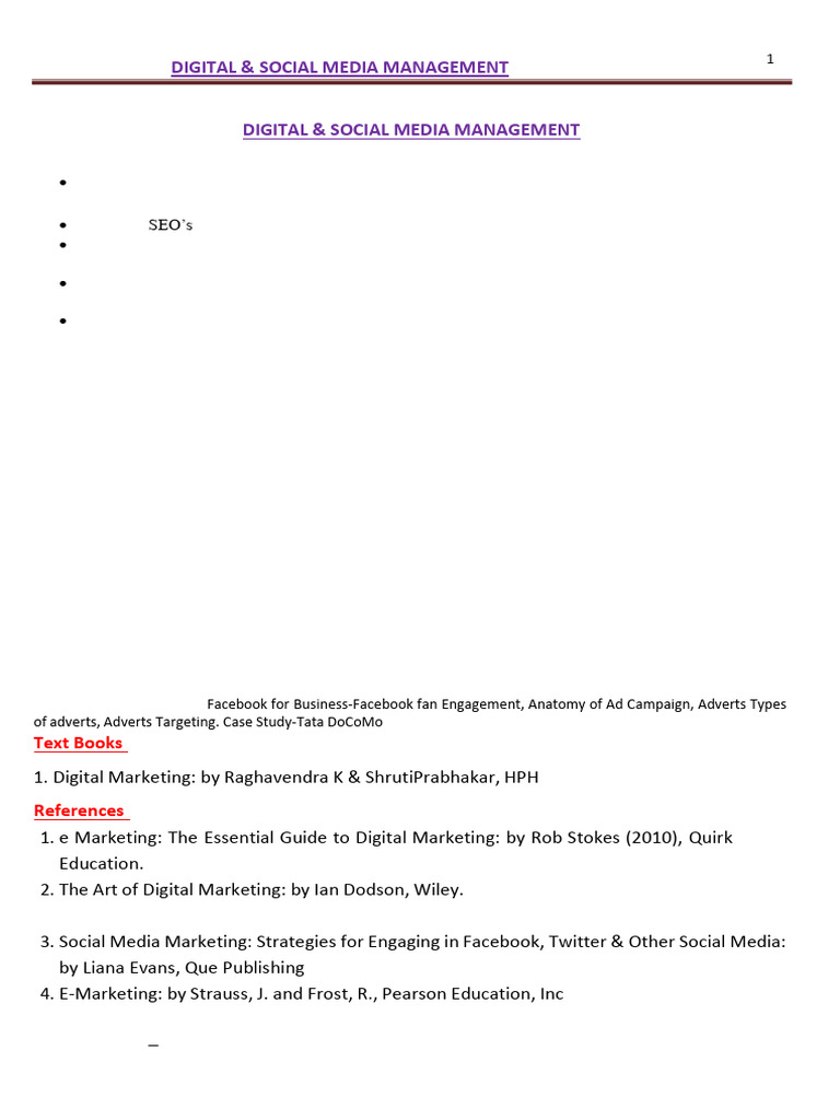 DSMM - I-Unit-Pdf - Me | PDF | Digital Marketing | Marketing