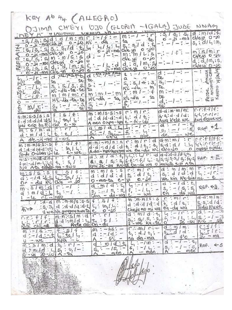 (Choirscript - Com) - Ojima-Cheyi-Ojo-By-Jude-Nnam | PDF