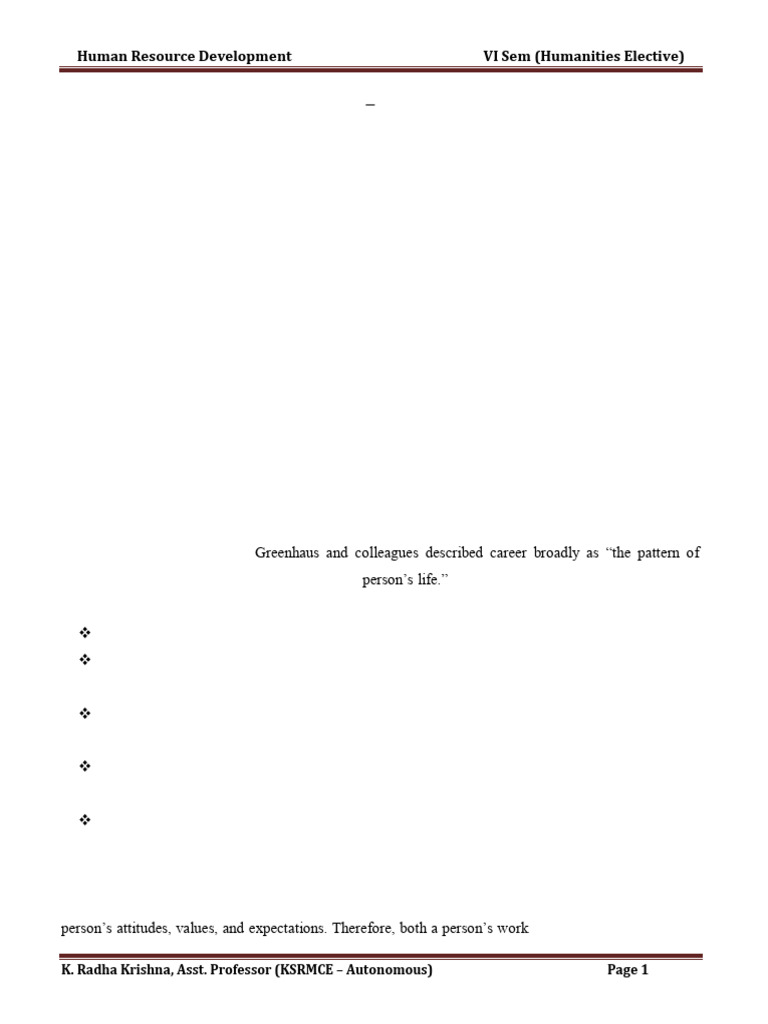 HRD Unit - Iv | PDF | Employment | Goal