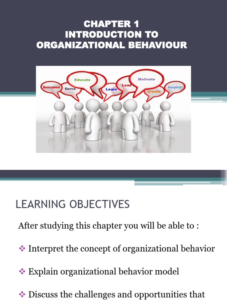 Chapter 1 - Introduction To Ob | PDF | Behavior | Organizational Behavior
