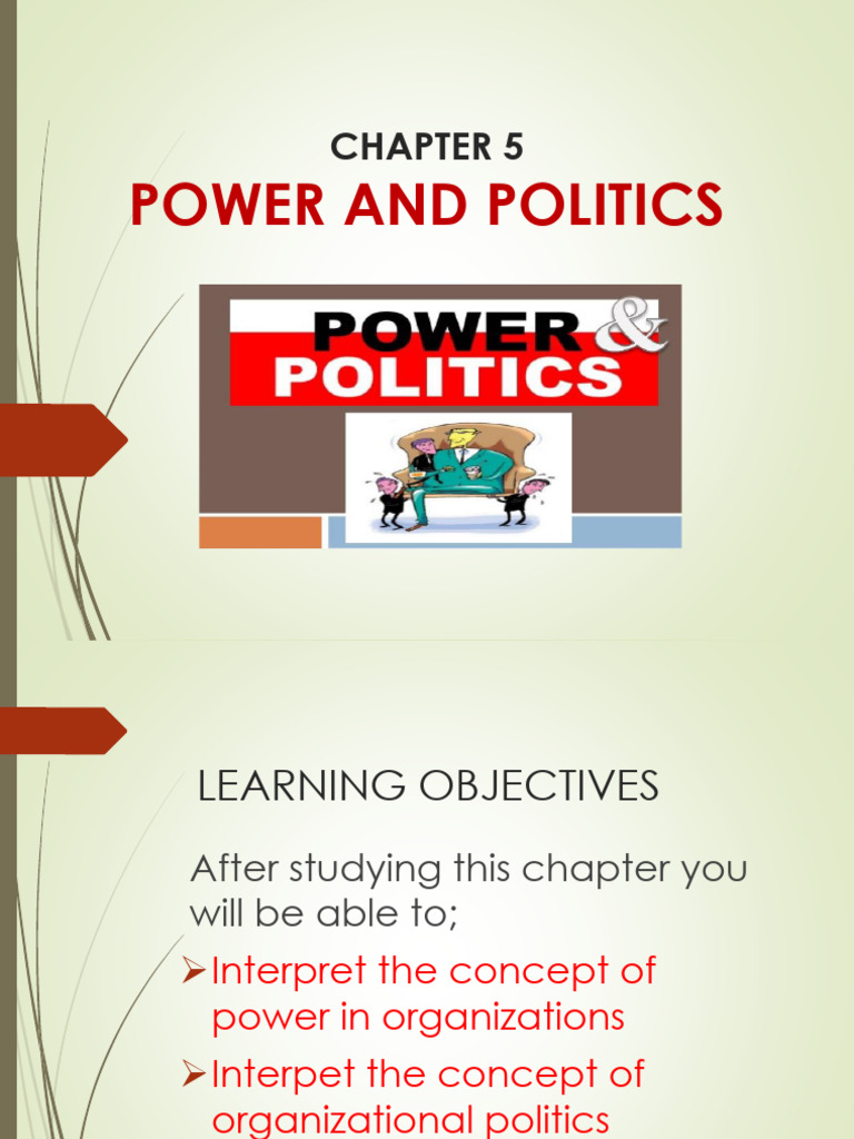 Chapter 5 - Power & Politics 1 | PDF | Power (Social And Political ...