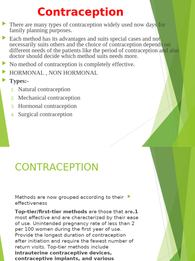 Contraceptive Methods | PDF | Birth Control | Menstrual Cycle