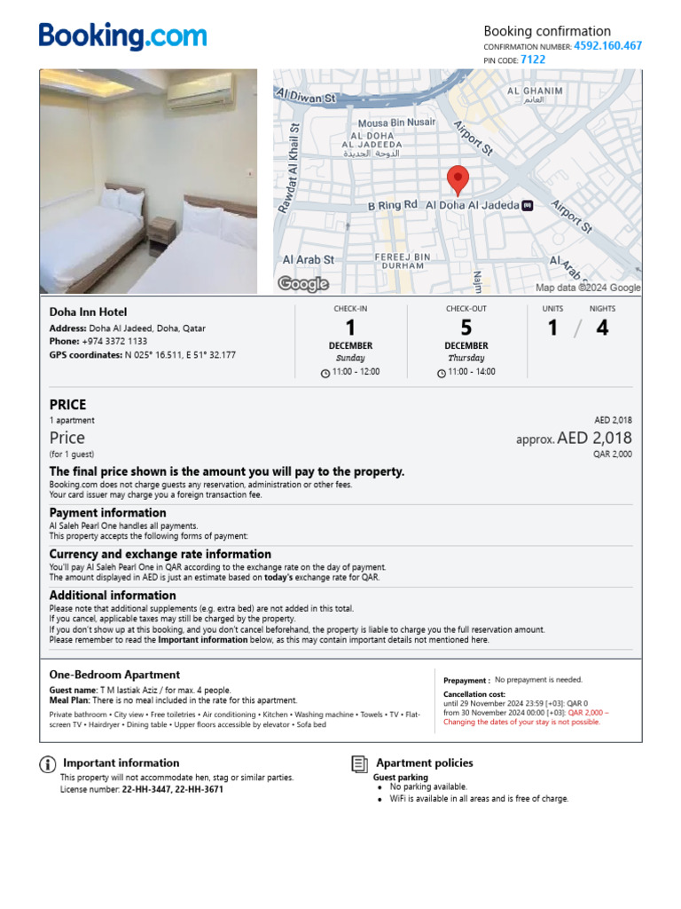 Hotel Booking | PDF | Fee | Payments