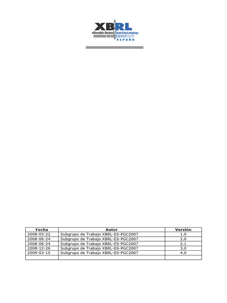 Taxonomía PGC 2007: Guía Completa | PDF | Contabilidad | Estado financiero