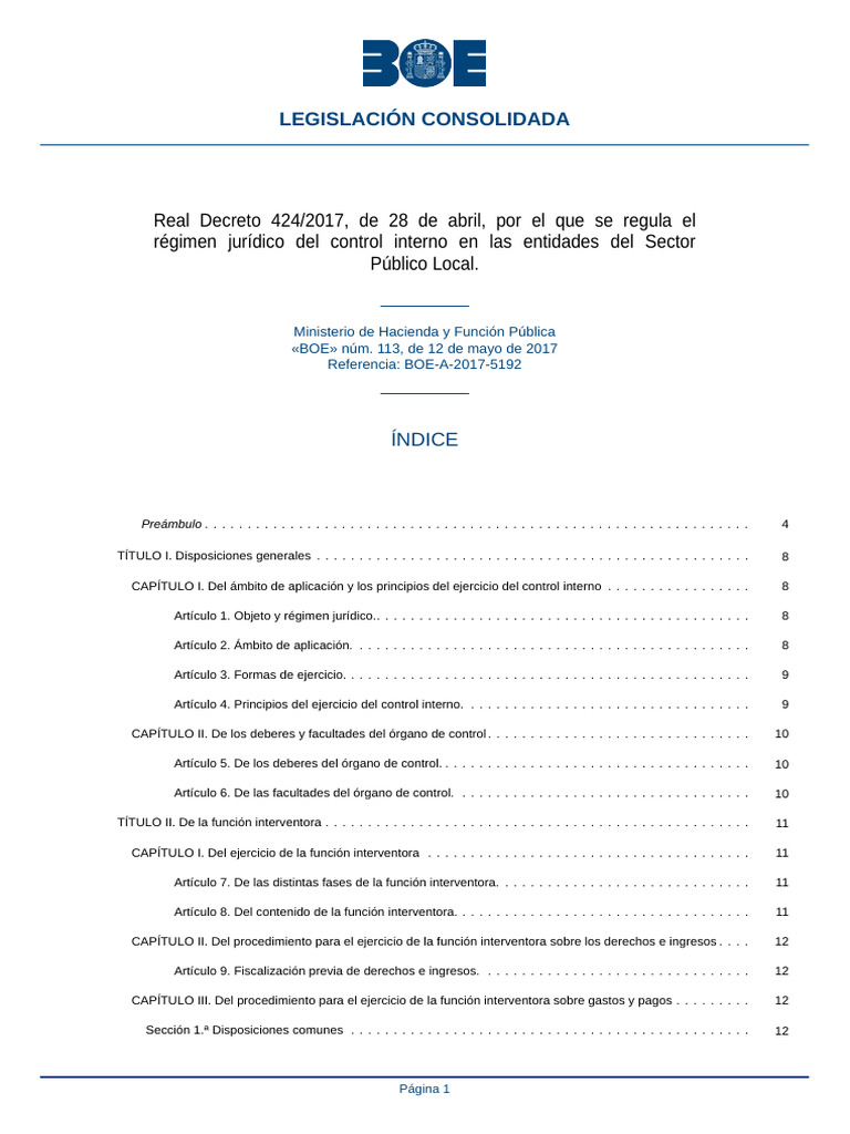 BOE A 2017 5192 Consolidado | PDF | Regulación | Auditoría