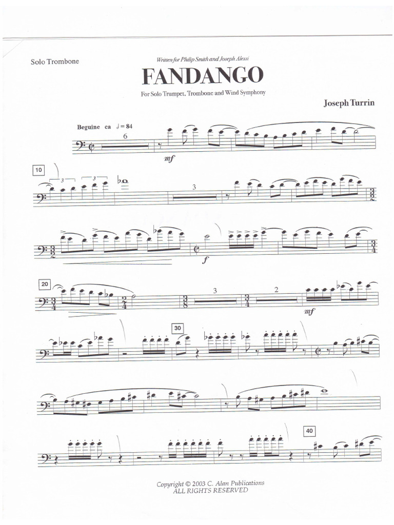 Fandango Trombone | PDF