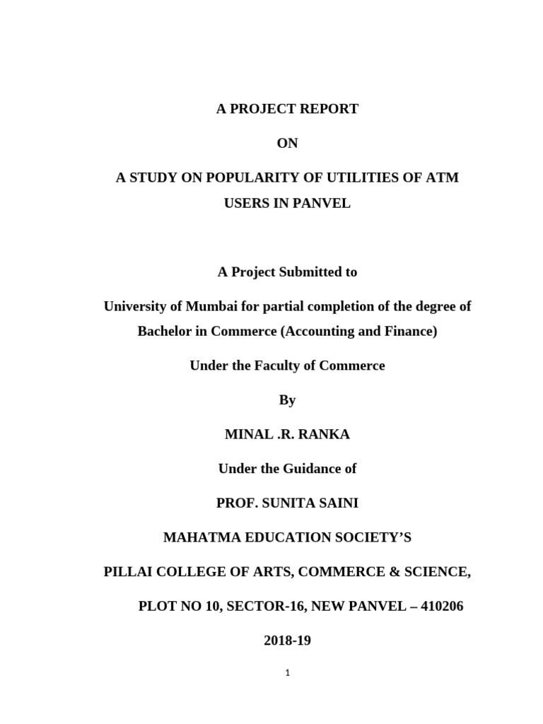 Minal Project Atm Final | PDF | Automated Teller Machine | Personal Identification Number