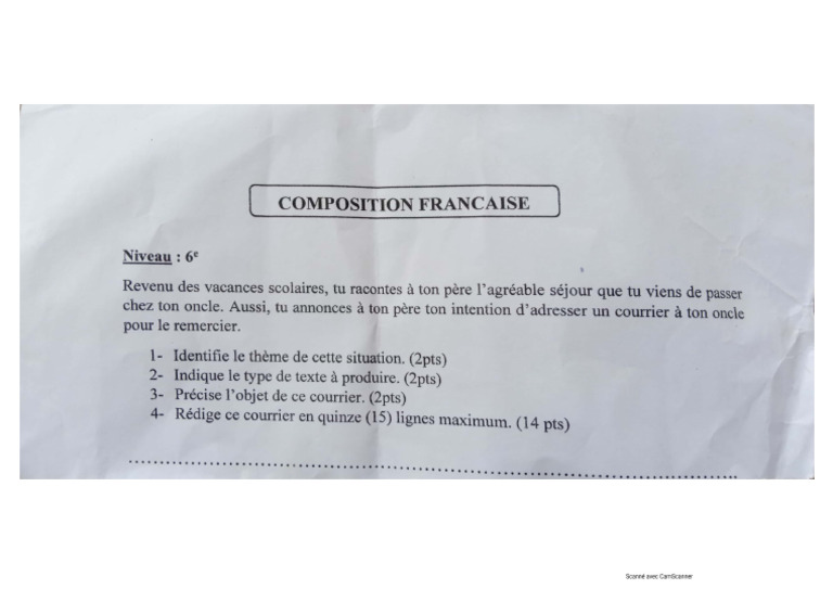 Compo FR 6ieme Prov-1 | PDF