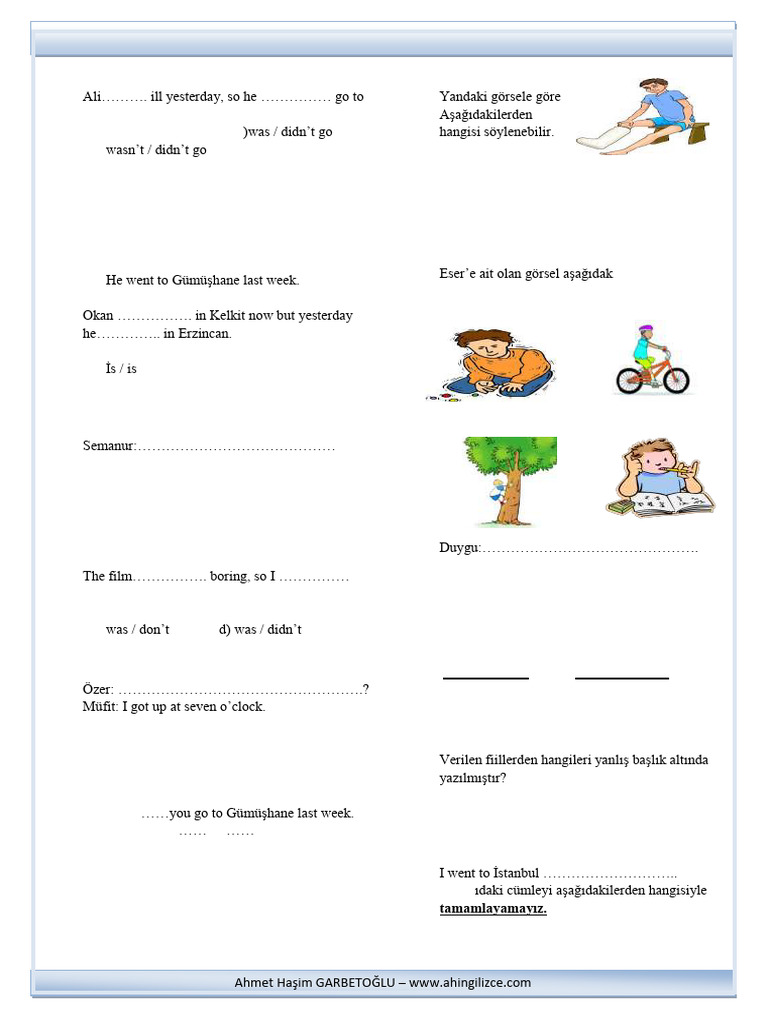 Simple Past Tense Test 43567 | PDF | Semantic Units | Morphology