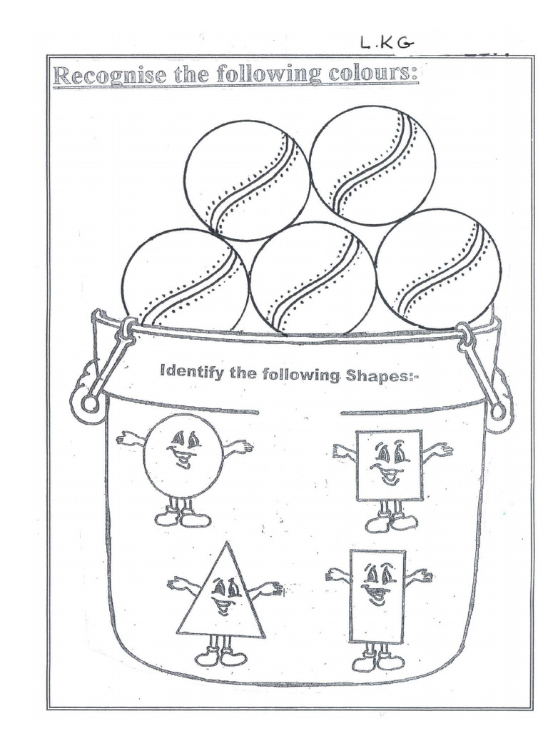 LKG Maths Worksheet 11 | PDF