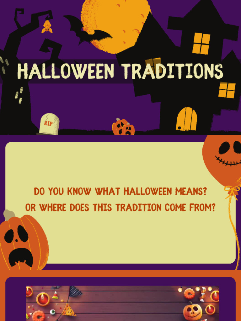 Halloween Traditions and Jack-o'-Lantern Guide | PDF | Halloween ...