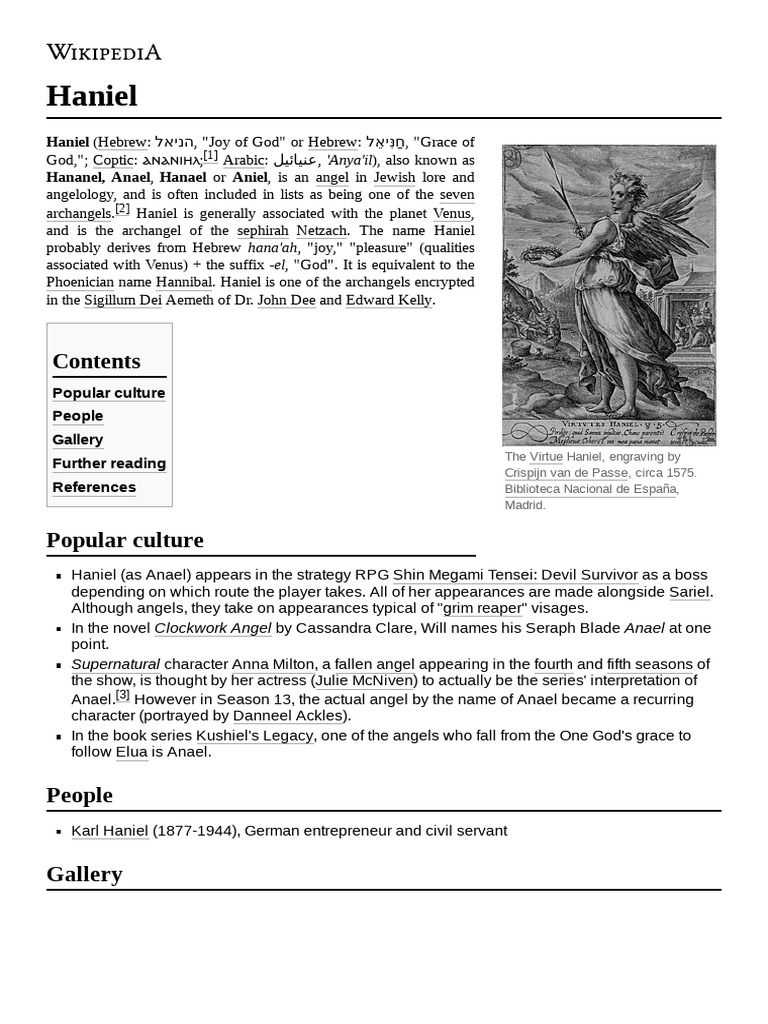 Haniel Wiki | PDF | Angel