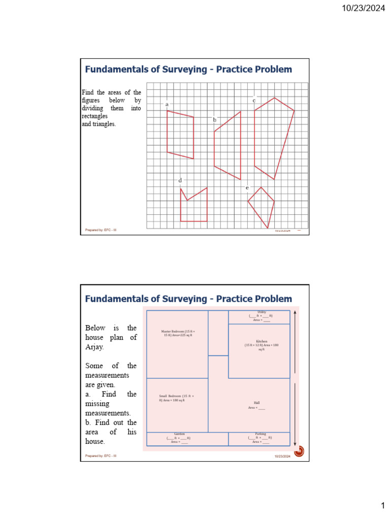 3 Practice Problem | PDF | Area | Elementary Mathematics