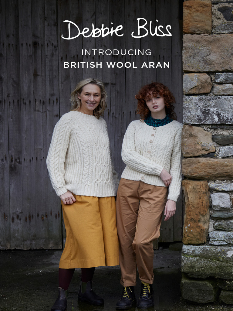 Debbie Bliss British Wool Aran 2023 | PDF | Aran Jumper | Knitting