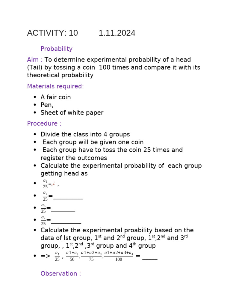 ACTIVITY 10 Class 10 | PDF