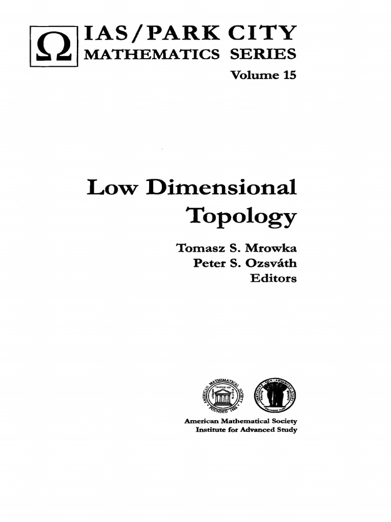 Low Dimensional Topology | PDF