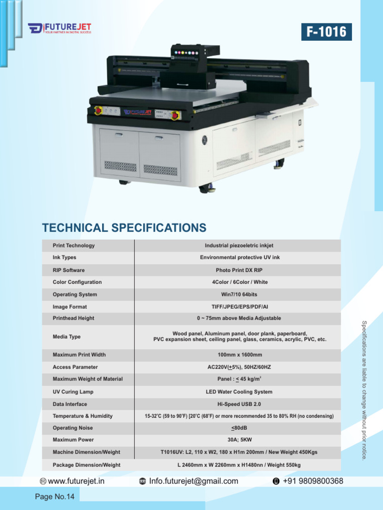 Uv Flatbed Digital Printer | PDF