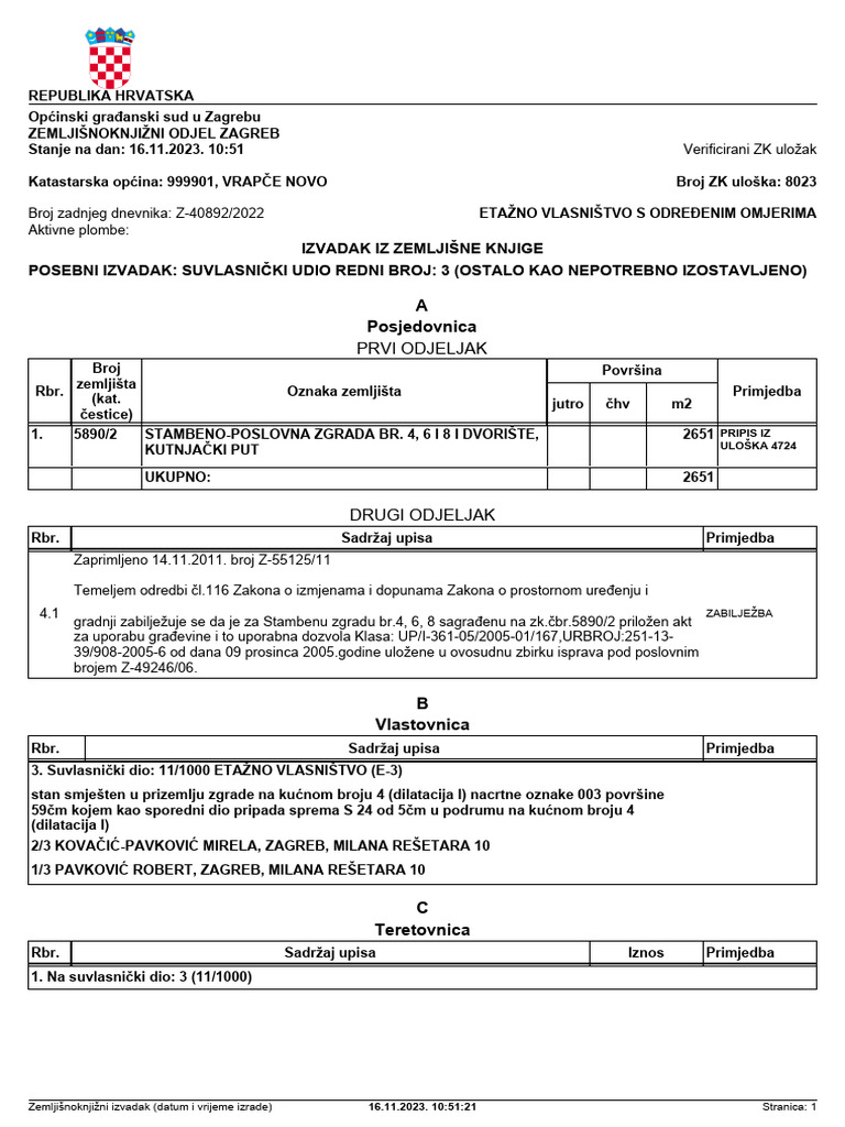 ZK 8023 Ko Vrapce Novo | PDF