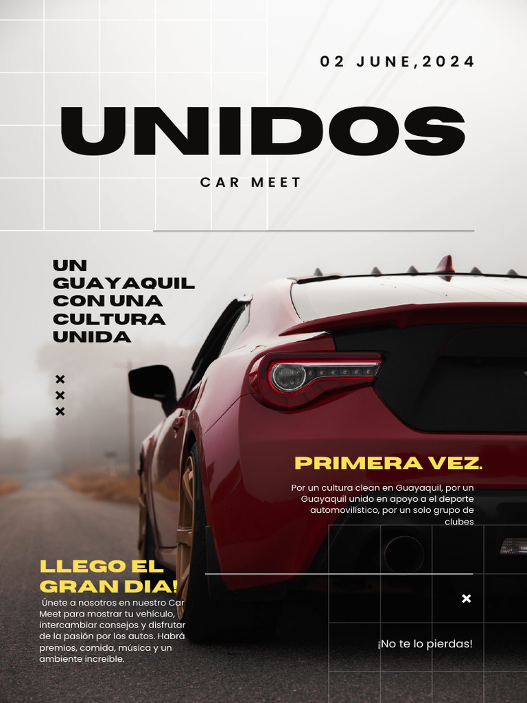 White Yellow Simple Car Magazine | PDF