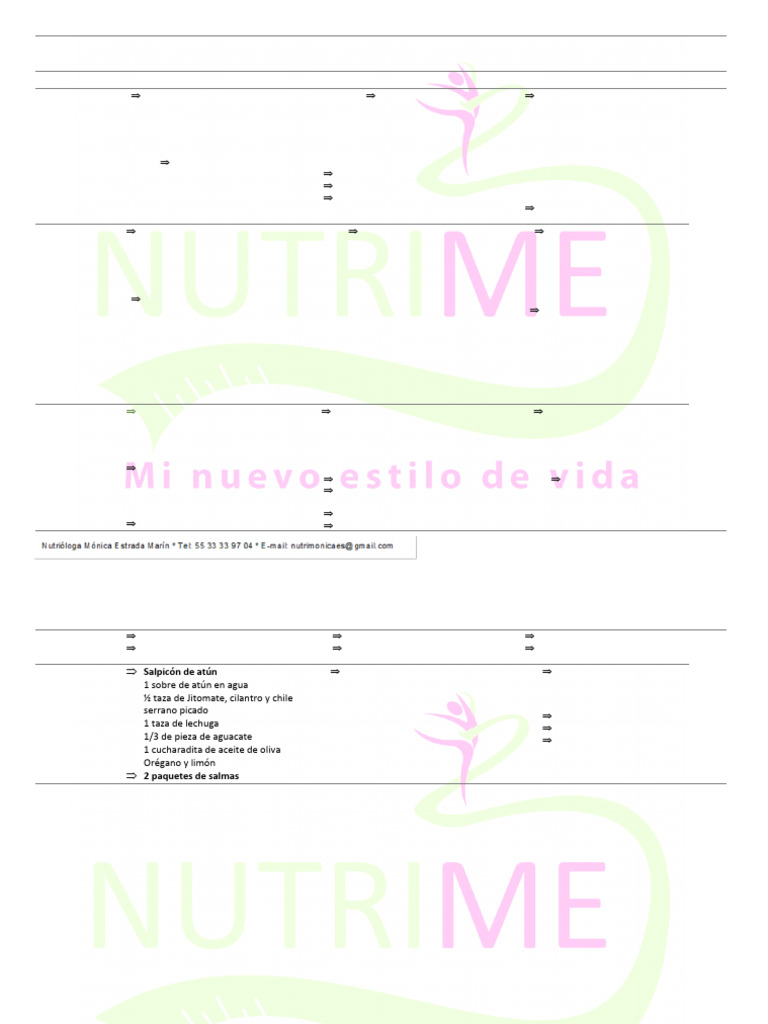 Menú diario de 2100 kcal saludable | PDF | Alimentos | Cocina