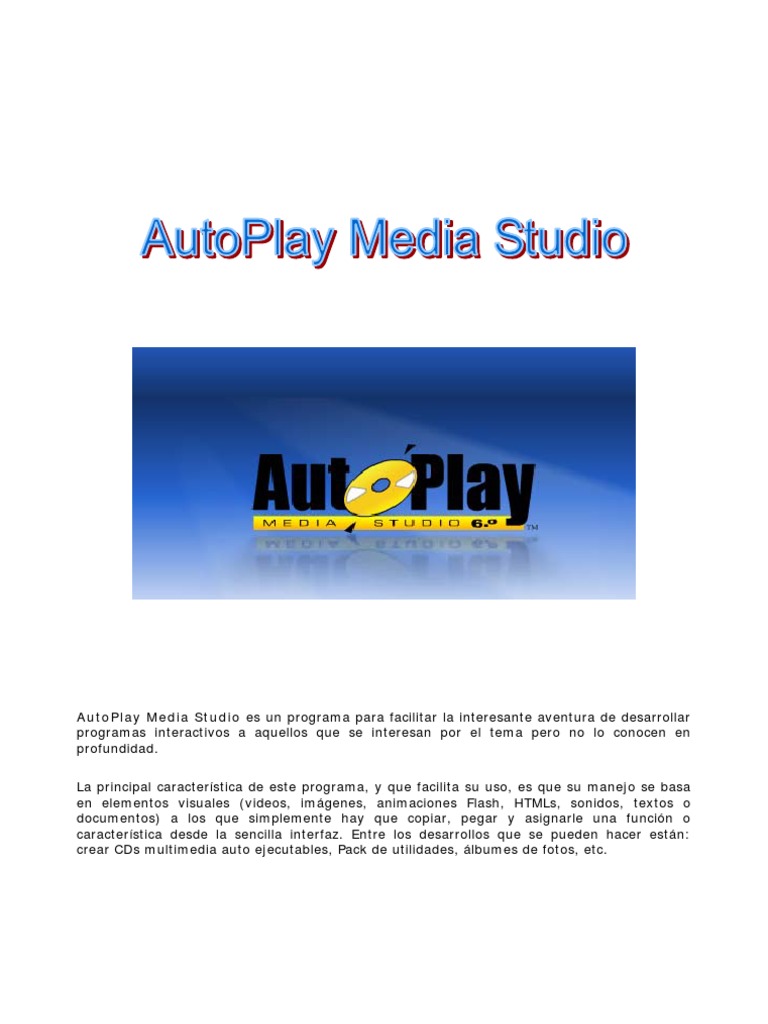 Guía de AutoPlay Media Studio 9 | PDF | Ventana (informática) | Informática