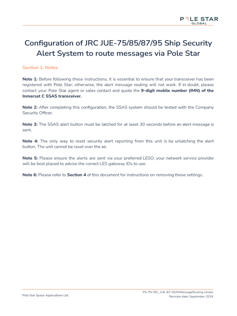 JRC JUE-75 - 85 - 87 - 95 SSAS MessageRouting v4 - 241105 - 082052 | PDF | Computer Science ...