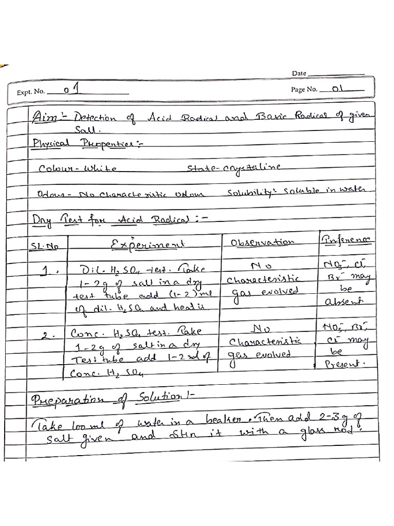 Chemistry Experiment 1 Pdf