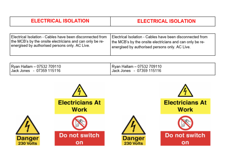 Isolation Notice | PDF