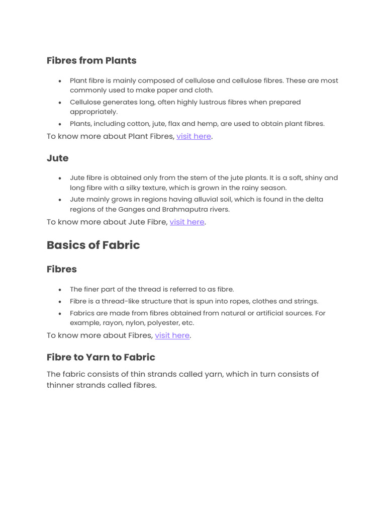 Fibre To Fabric | PDF | Wool | Silk