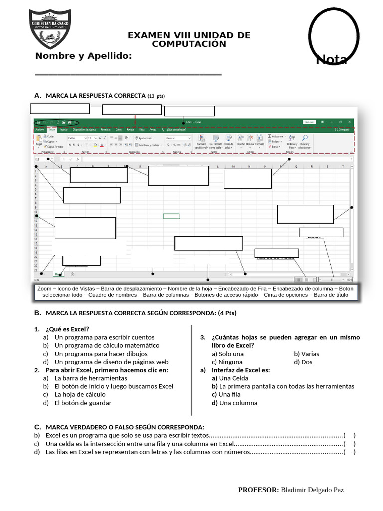 4 - Exam Vii-U-Cuarto | PDF | Informática